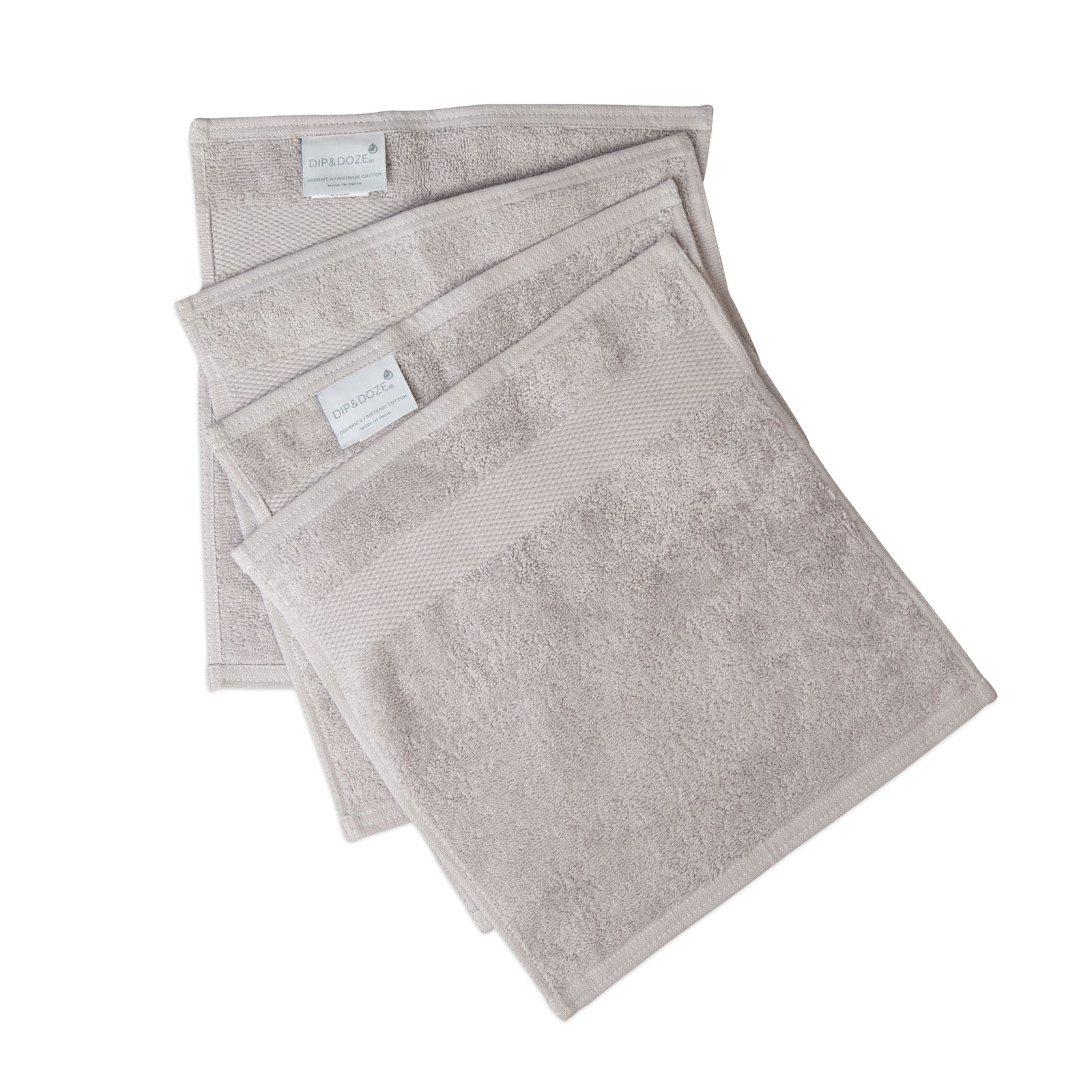 Grey Face Towels – Dip & Doze